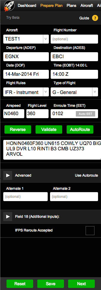 Validating FPL Flights with CFMU in Europe