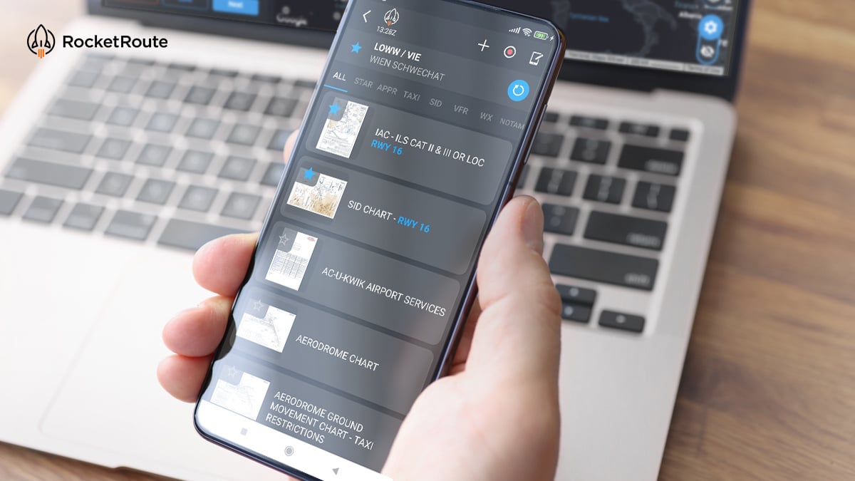 New in Android Mobile App: Airport Charts Layout